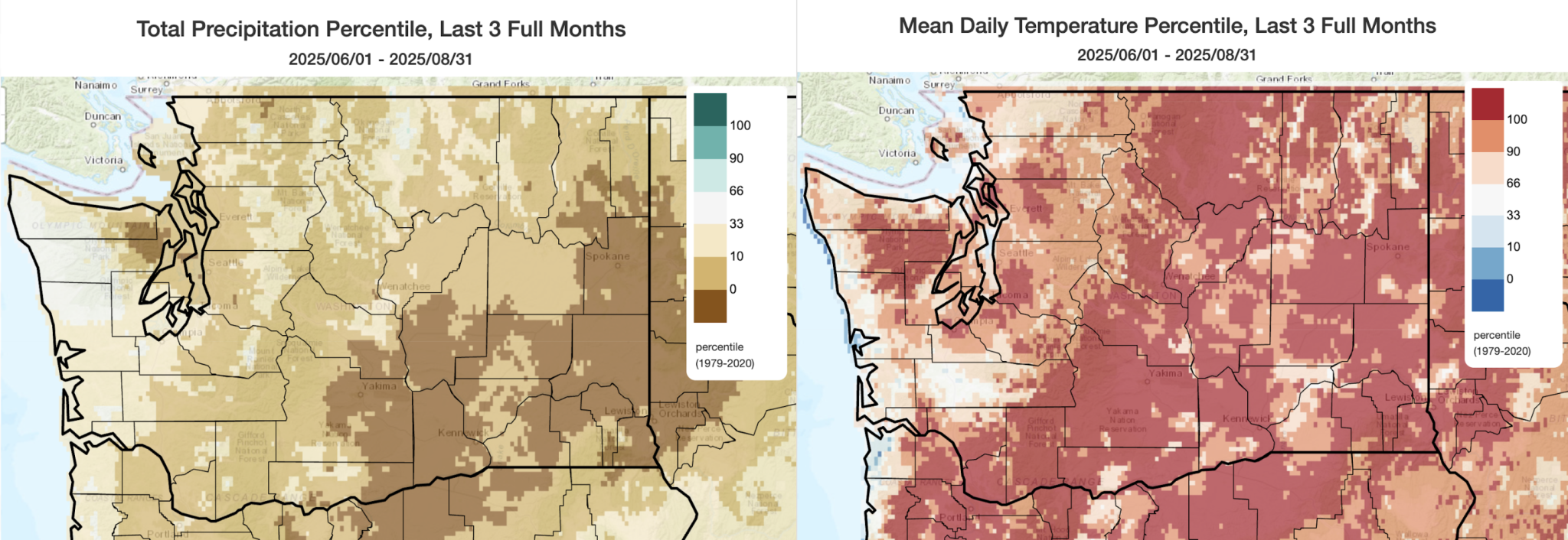August and Full Summer 2025 Climate Summary